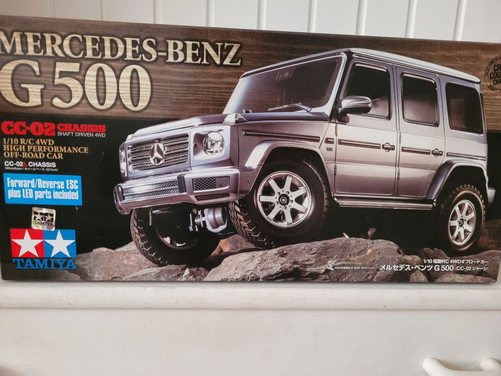 Tamiya G500 Mercedes 58675 aufgebaut CC02 Chassis getunt (Neu (gemäss ...