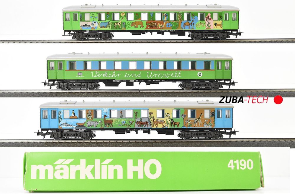 Märklin 4190 Personenwagen-Set Verkehr und Umwelt DB H0 WS (Gebraucht ...