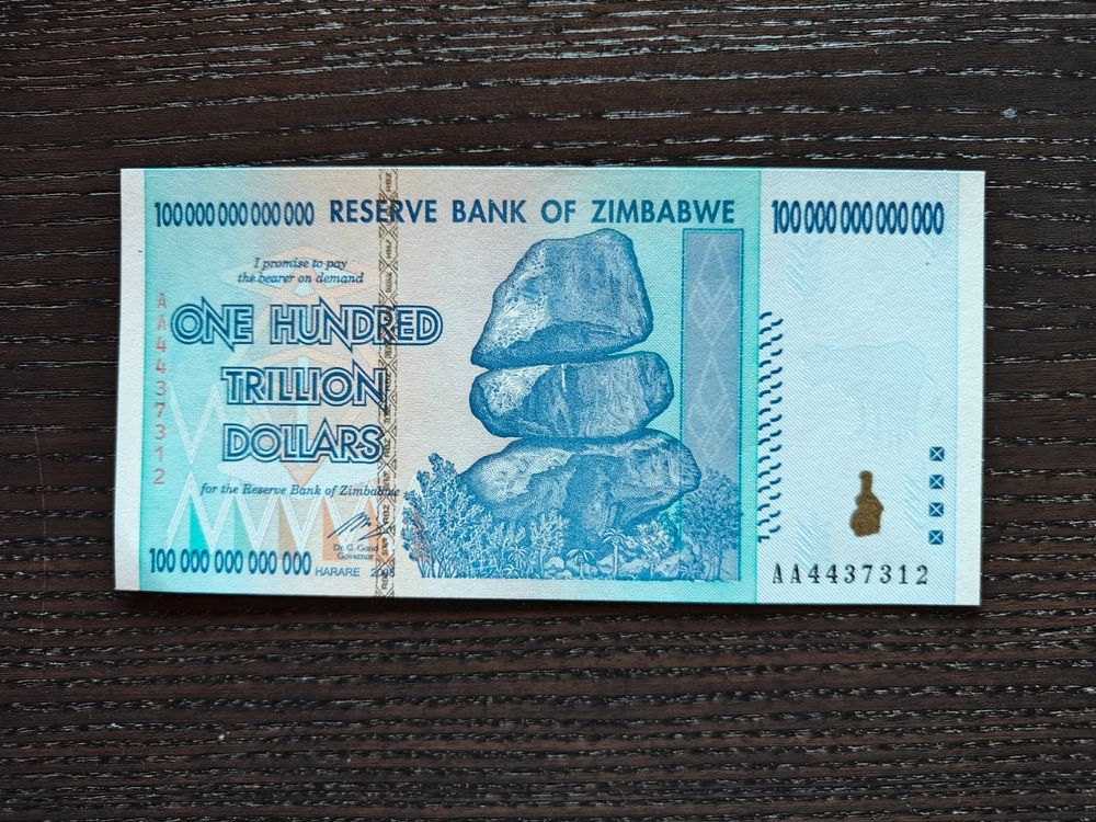 Zimbabwe 100 Trillion Dollar Note | Kaufen auf Ricardo
