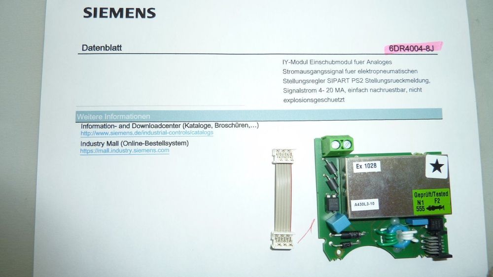 Siemens Simatic S7 1 IY-Modul 6DR4004-8J | Kaufen auf Ricardo