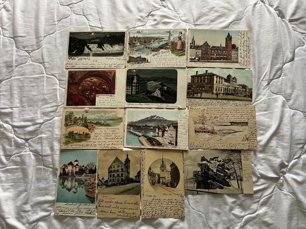 25 X AK ALLE VON DER SCHWEIZ CA 100 JÄHRIG (Gebraucht) in Bernhardzell für CHF 25 – mit ...