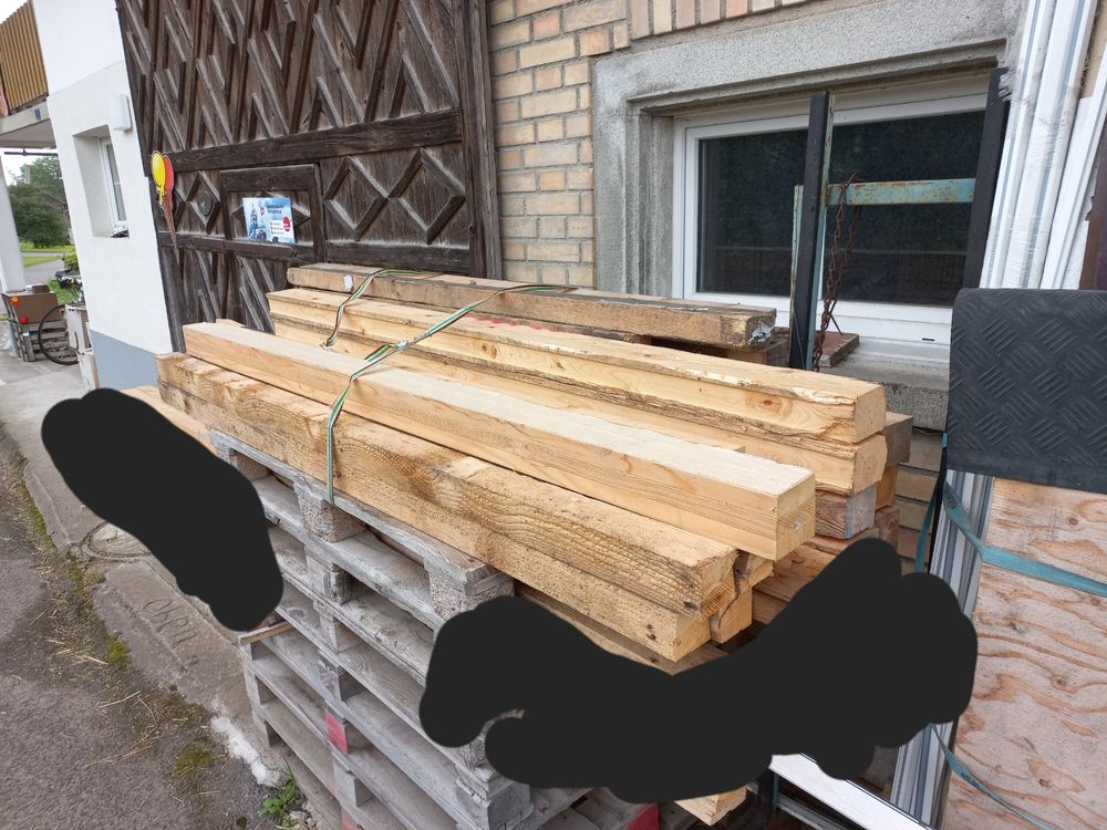 Bauholz, Balken, Bretter ~57 lfm (Gebraucht) in Zihlschlacht für CHF 49 ...