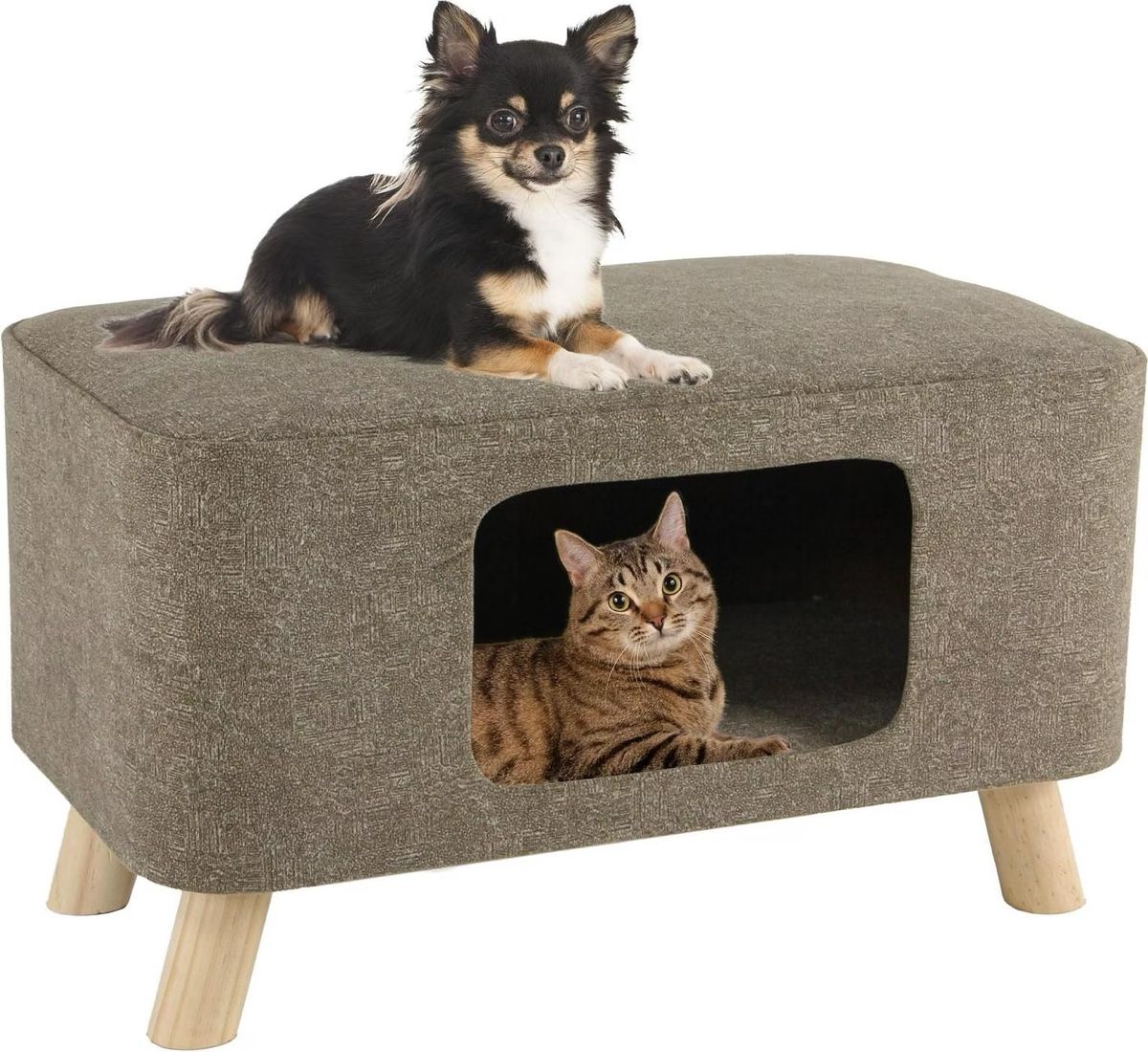 Lit niche maison pour chien chat Beige Swisspet Mia (D'occasion) à ...