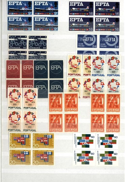 EFTA - Europa Sammlung auf 2 Seiten **(AZ268) (Gebraucht) in Seuzach ...