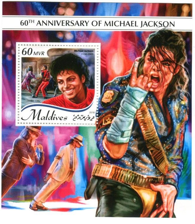 Block "Michael Jackson". Malediven (Neu und originalverpackt) in für ...
