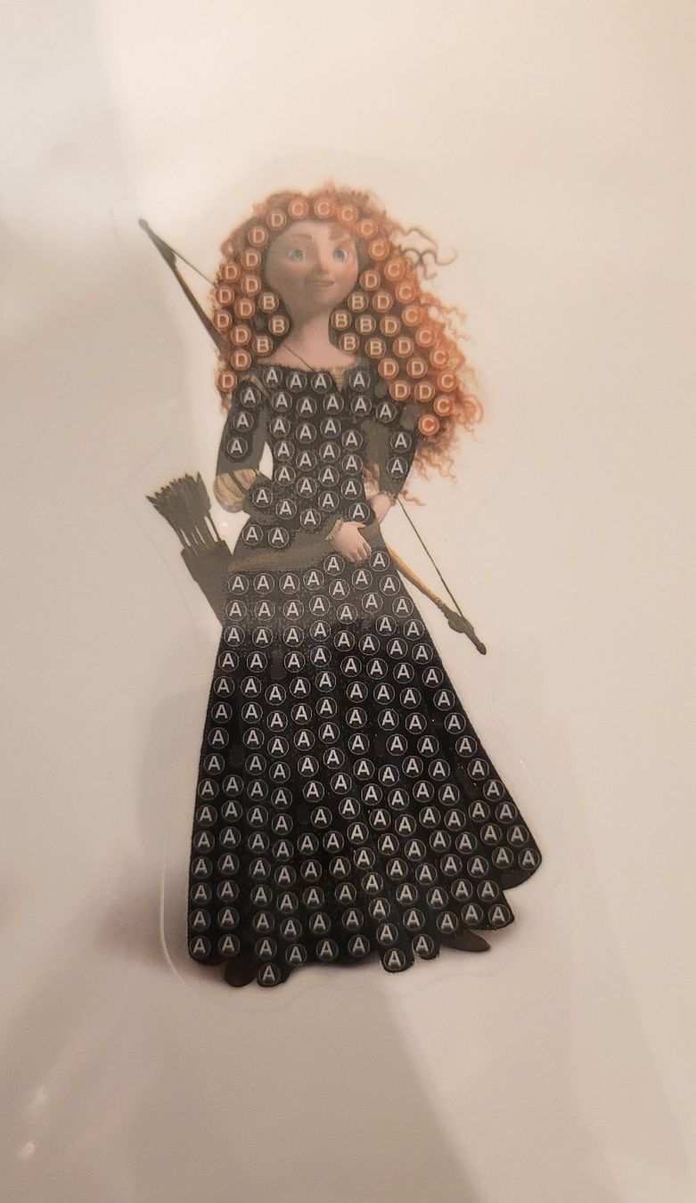 Disney 100 Crystal Art Sticker - Merida (Neu und originalverpackt) in ...
