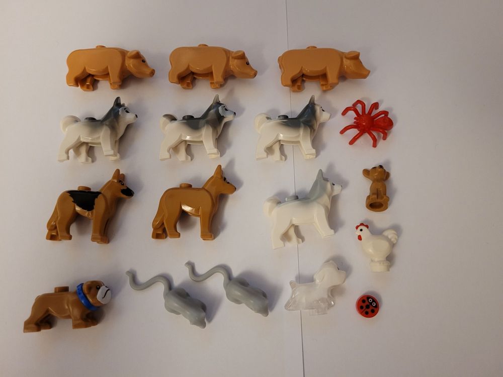 53: Lego Tiere Hunde Huskys Schweine (Gebraucht) in Buttikon SZ für CHF 11 – mit Lieferung auf ...