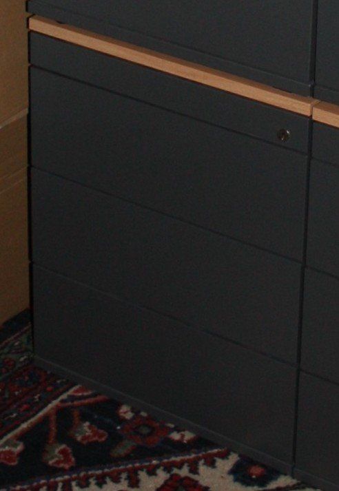 Korpus mit 4 Schubladen abschliessbar anthrazit-braun (2) (Gebraucht ...