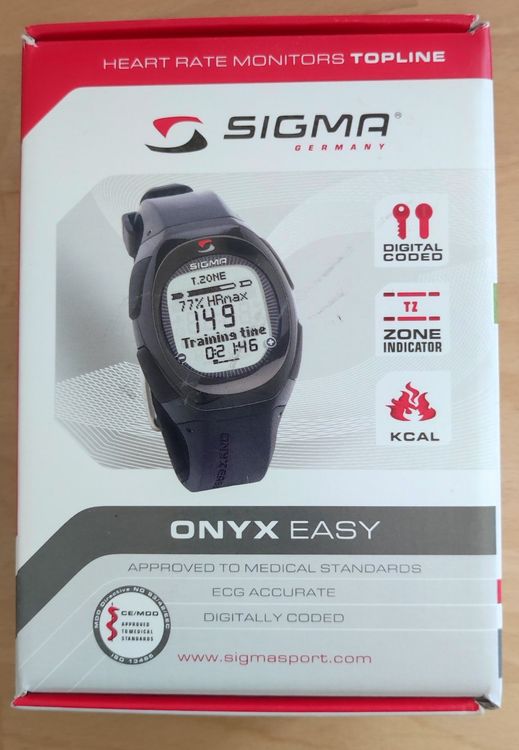 SIGMA SPORT Puls Computer Onyx Easy (Neu (gemäss Beschreibung)) in ...
