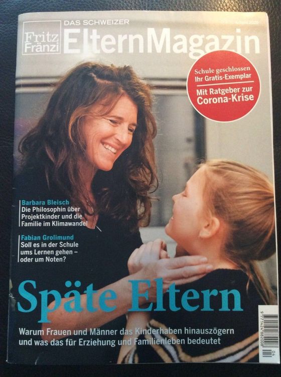 ELTERN MAGAZIN „Späte Eltern“ Fritz Frãnzi Ausgabe 4/20 (Neu (gemäss Beschreibung)) in ...
