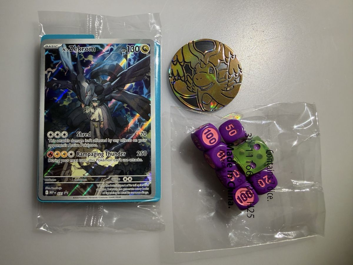 Ascended Heroes N’s Zekrom ETB promo (MEP031) (Neu und originalverpackt ...