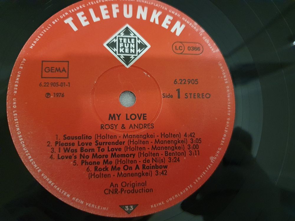 Rosy & Andres – My Love (Gebraucht) in Uster für CHF 4 – mit Lieferung auf Ricardo kaufen