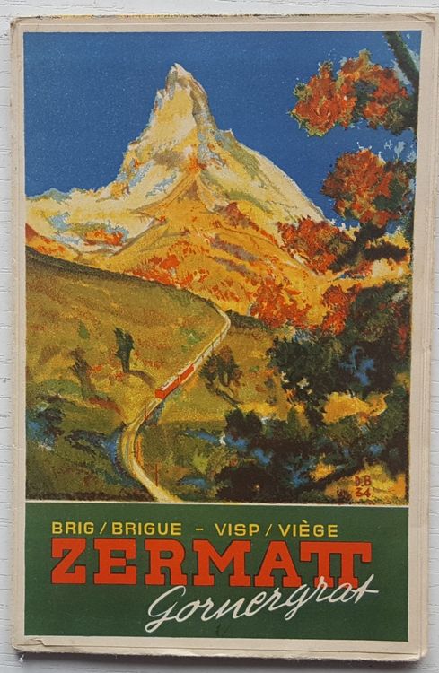 Brig-Visp-Zermatt-Gornergrat (Karte von 1946) 1:75’000 | Kaufen auf Ricardo