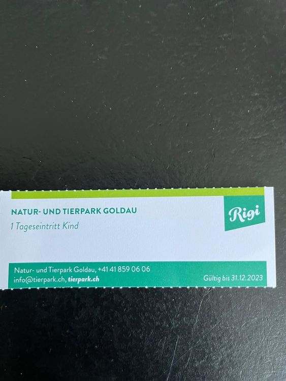 Natur- und Tierpark Goldau Gutschein | Kaufen auf Ricardo