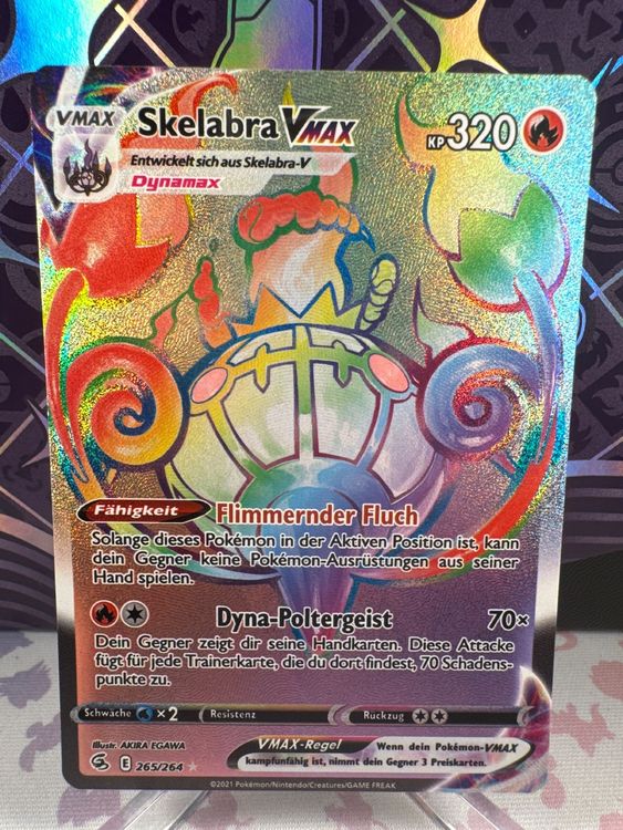 Pokemon Skelebra VMAX Rainbow Fusions Angriff | Kaufen auf Ricardo