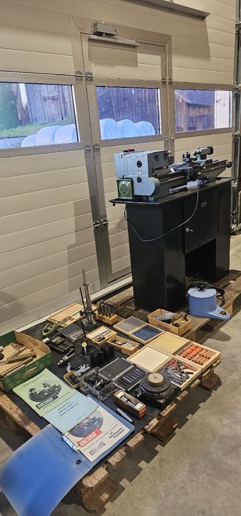 Drehbank Emco Emcomat 7 mit viel Zubehör (Gebraucht) in Emmenbrücke für CHF 1900 – nur Abholung ...