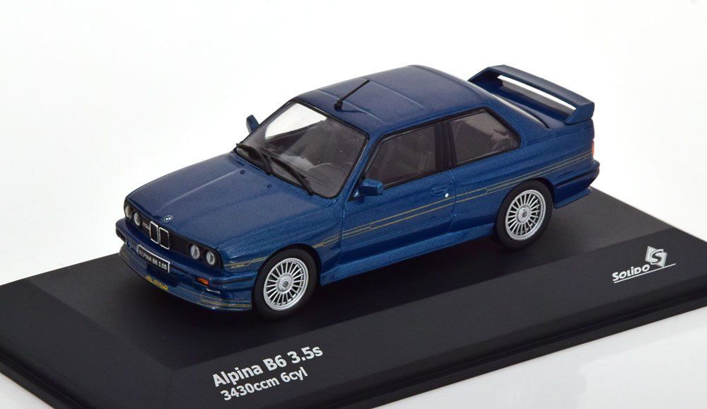 BMW Alpina B6 3.5S Basis M3 E30 blaumetallic 1/43 NEUHEIT (Neu und originalverpackt) in alikon ...