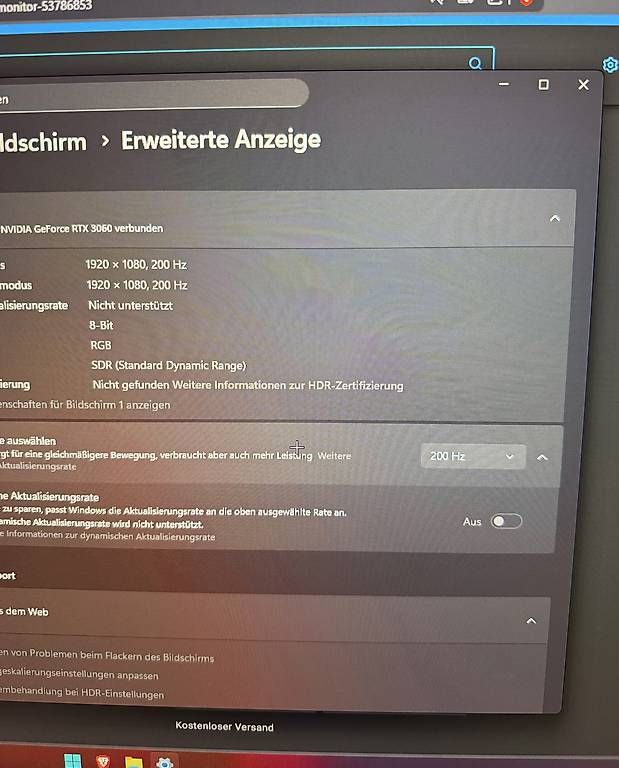 MSI MAG 244F Gaming Monitor 24zoll 200 Hz Top Zustand (Gebraucht) in ...