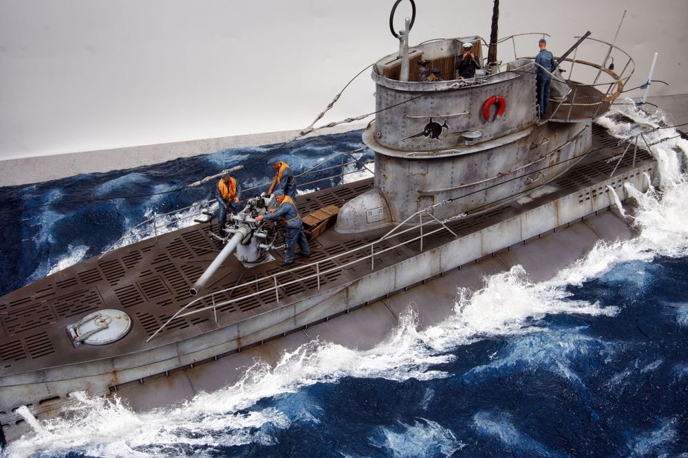 U-Boot Diorama (Type VII-C - Das Boot) in 1:35 Masstab (Gebraucht) in ...