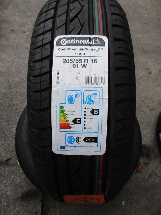 2 stk. Continental 205/55/16 Contact SSR | Acheter sur Ricardo