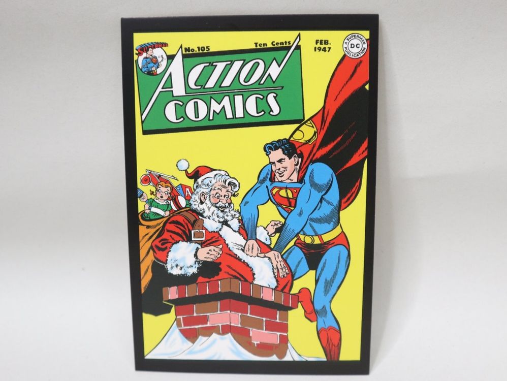 AK Action Comics Superman Samichlaus 1947 Weihnachten (Neu (gemäss ...