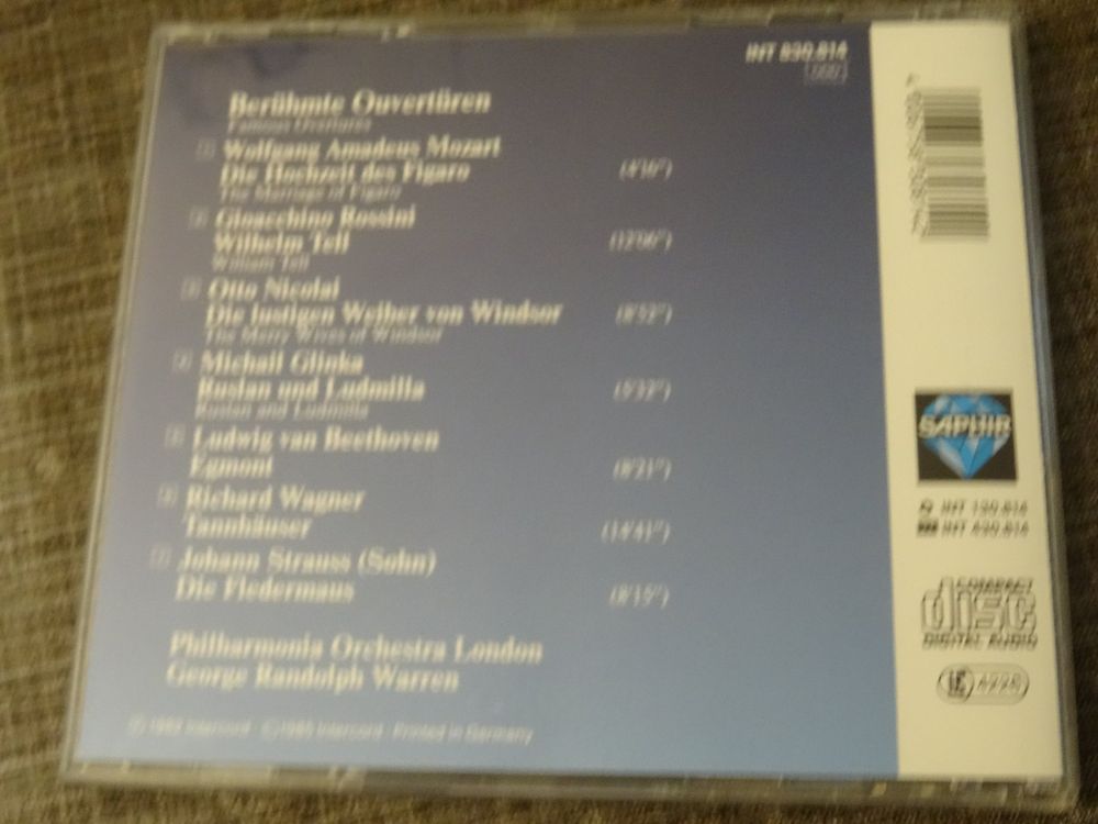 Berühmte Ouvertüren - Famous Overtures CD (Gebraucht) in Olten für CHF ...