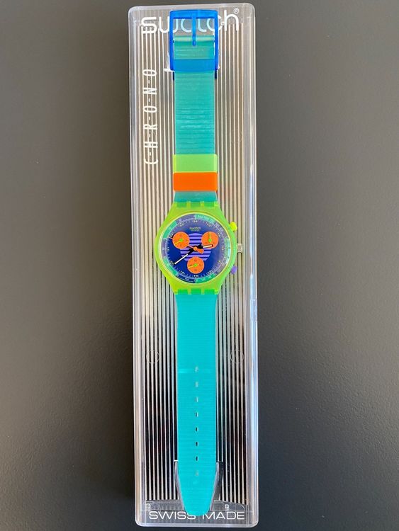 SWATCH CHRONO SCJ100 NEO WAVE +NEU+ (Neu und originalverpackt) in für ...