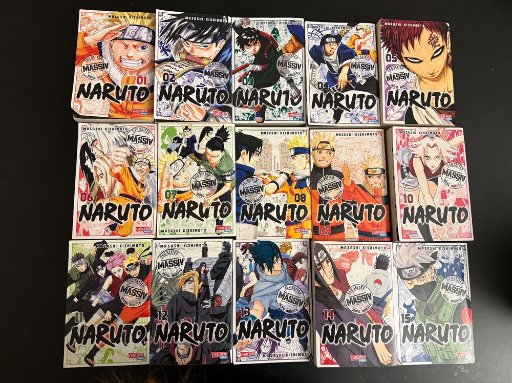 Naruto Manga Massiv - Komplett Band 1-24, gebraucht (Gebraucht) in ...