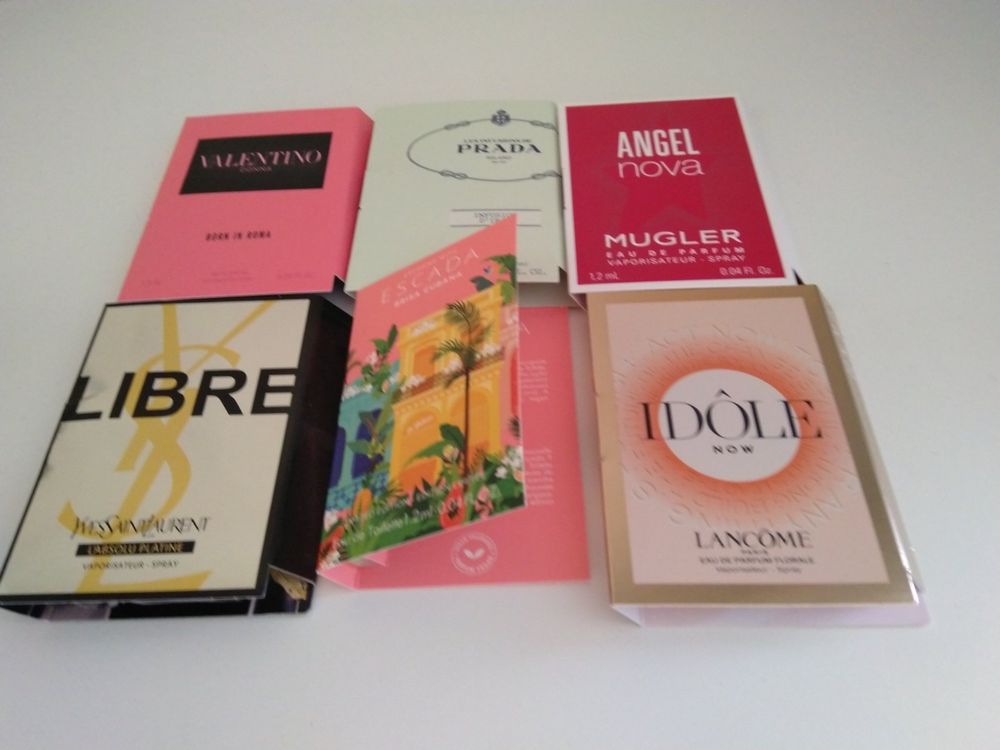 YSL-PRADA-THIERY MUGLER-VALENTINO-ESCADA-LANCOME - Proben (Neu und originalverpackt) in Hinwil ...