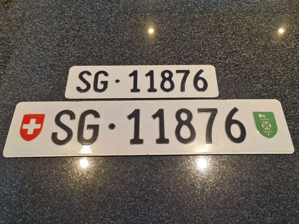 Kontrollschild/ Autonummer SG 11876 | Kaufen auf Ricardo