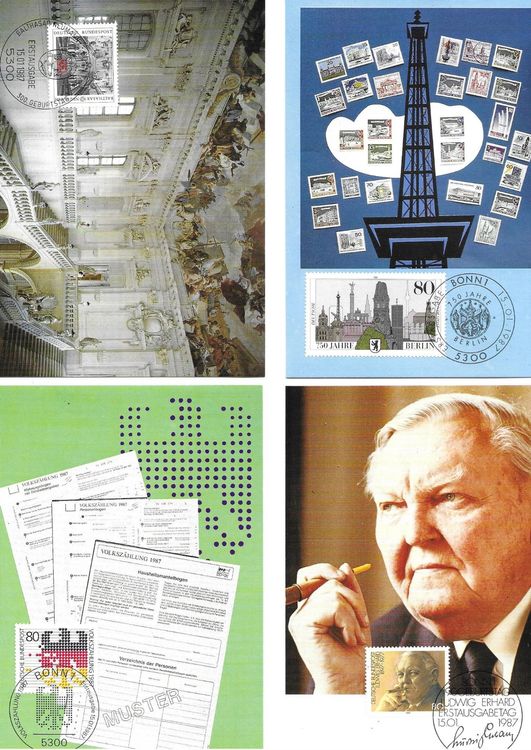 BRD Maximum-Karten 1987 (Neu (gemäss Beschreibung)) in Rheineck für CHF 2 – mit Lieferung auf ...