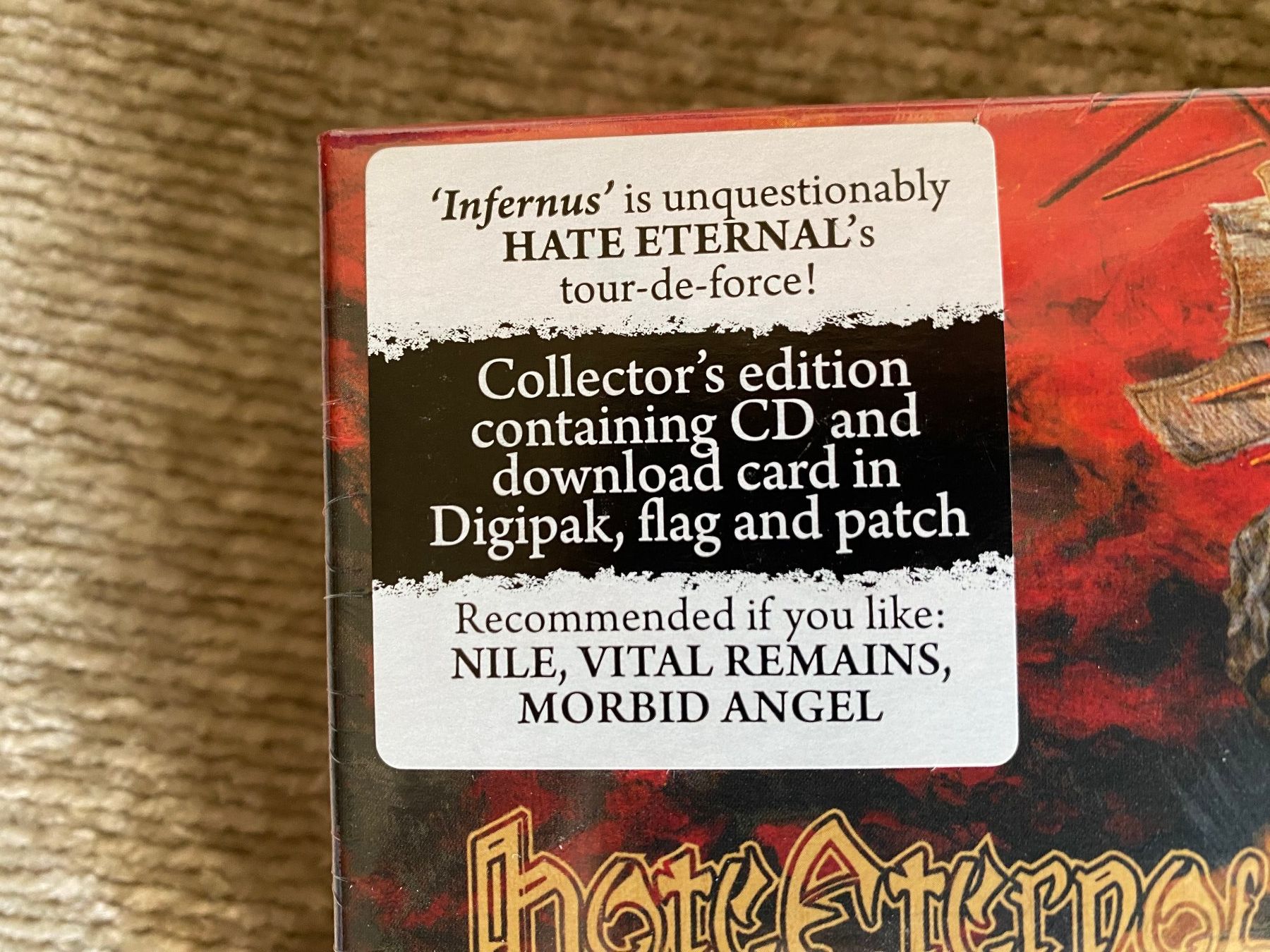 Hate Eternal – Infernus / BOX SET (Morbid Angel, Nile) (Neu und ...
