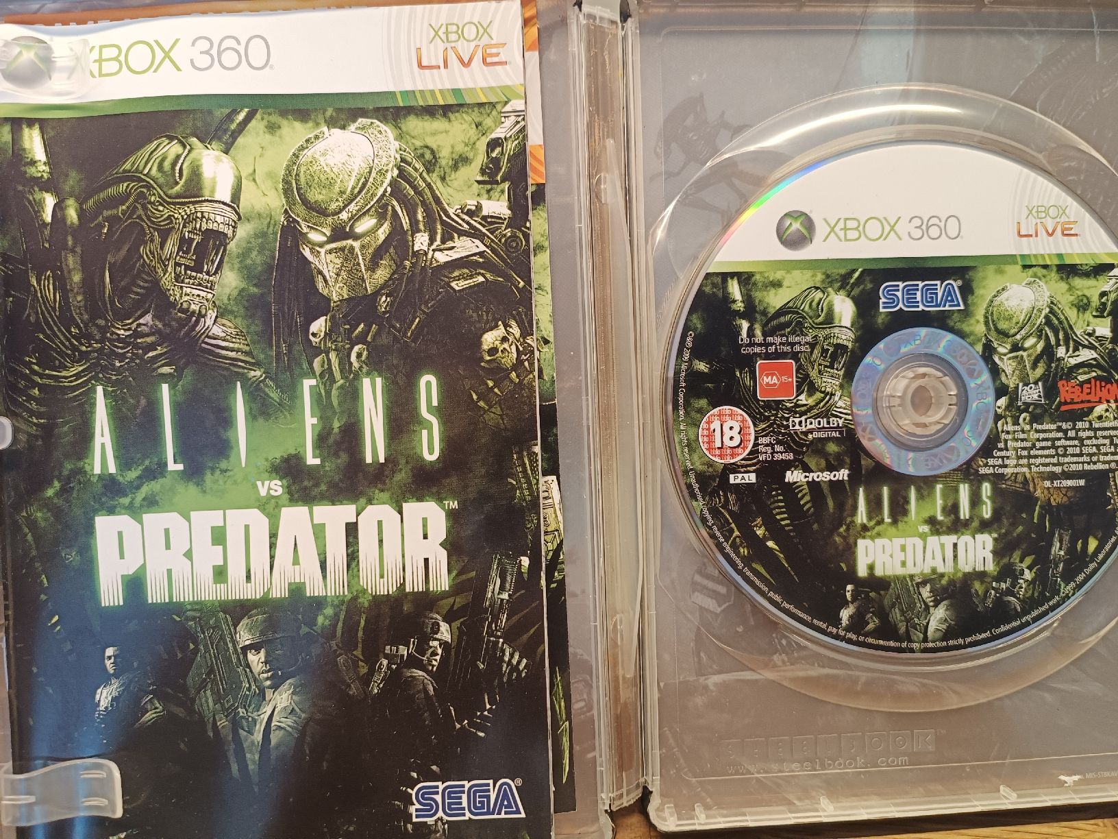 XBOX 360 Game "Aliens vs. Predator" special Steelbox Edition (Gebraucht ...