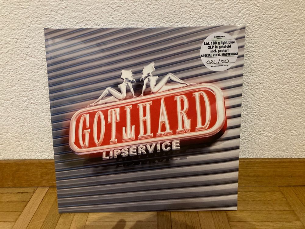 Gotthard - Lipservice ltd. 150 , numbered, light blue vinyl (Neu und ...