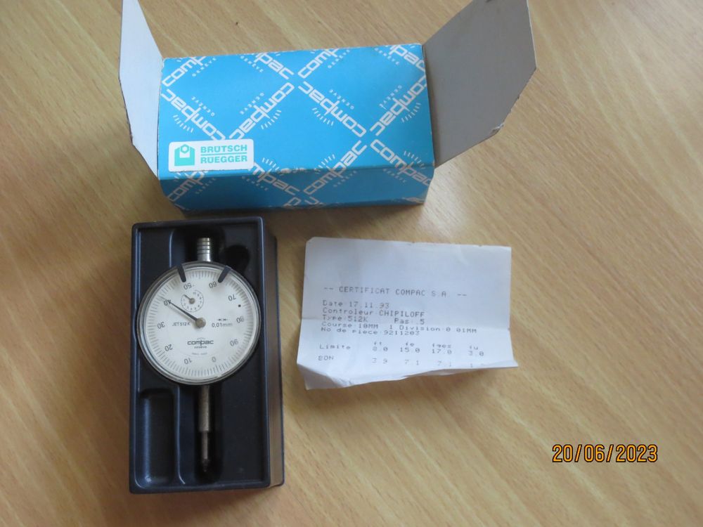 Mikrometer / Messuhr Compac, Genève 0,01mm (Neu (gemäss Beschreibung ...