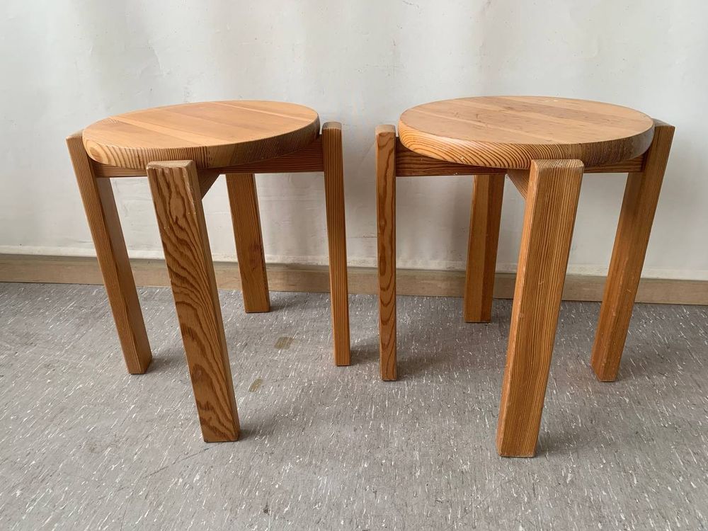 2 Hocker aus Holz L 5717 | Kaufen auf Ricardo