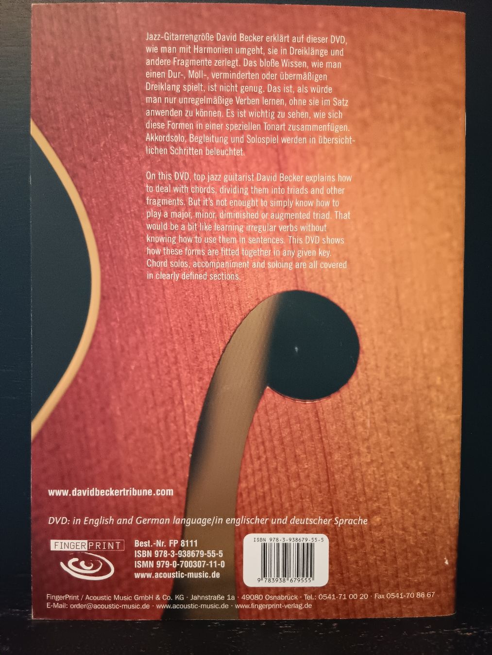David Becker - Playing in Shapes - Gitarrenbuch mit DVD (Gebraucht) in ...