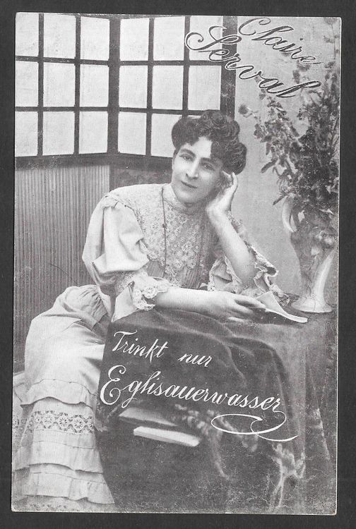 Eglisau Trinkt Eglisauerwasser Werbung Claire Serval (Gebraucht) in ...