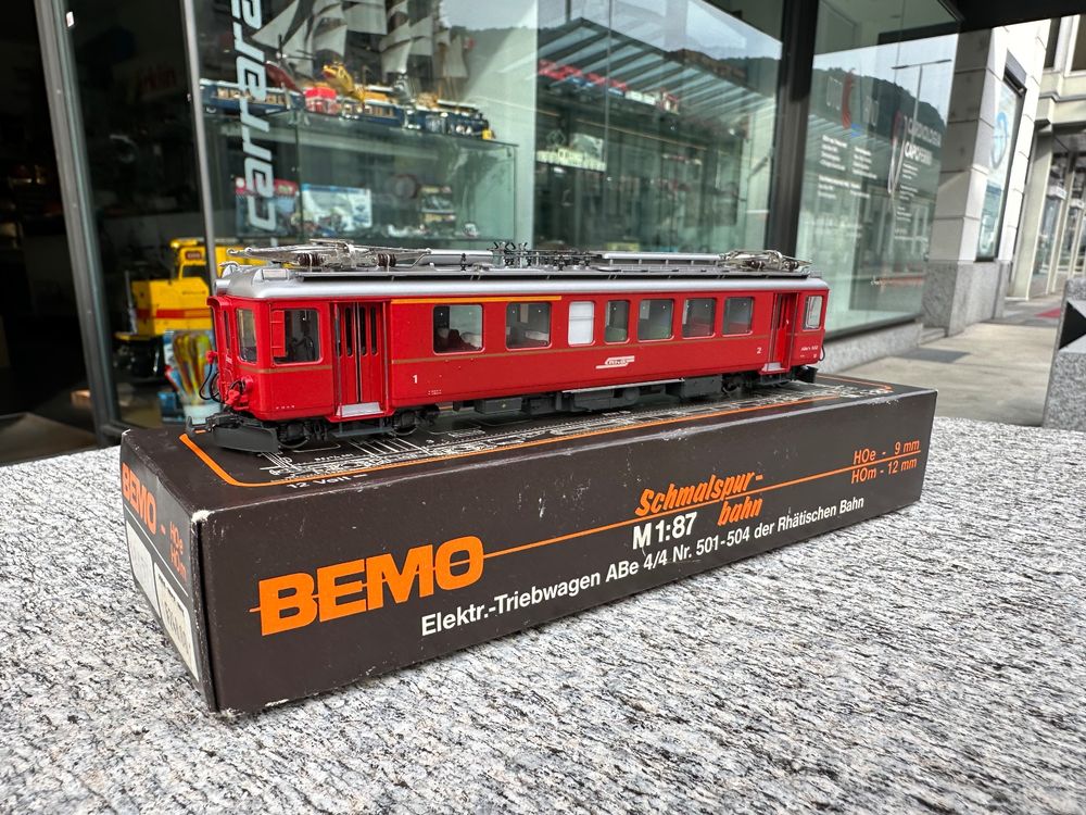 Bemo 1265/2 RhB ABe 4/4 502 TriebWagen H0m TOP CONDITION (Gebraucht) in ...