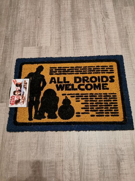 Star Wars Fußmatte All Droids Welcome 40 x 60 cm (Neu (gemäss Beschreibung)) in Sisseln AG für ...