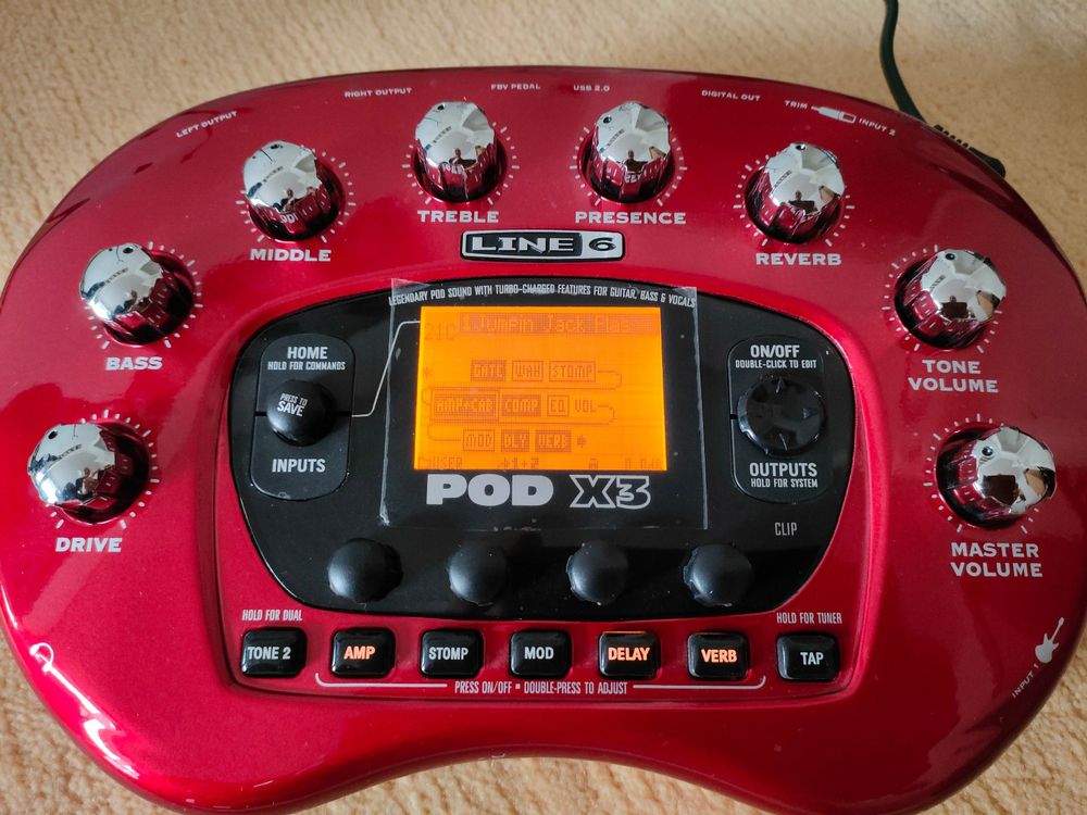 Line6 POD X3 + power supply + USB câble - neuf (Neu (gemäss ...
