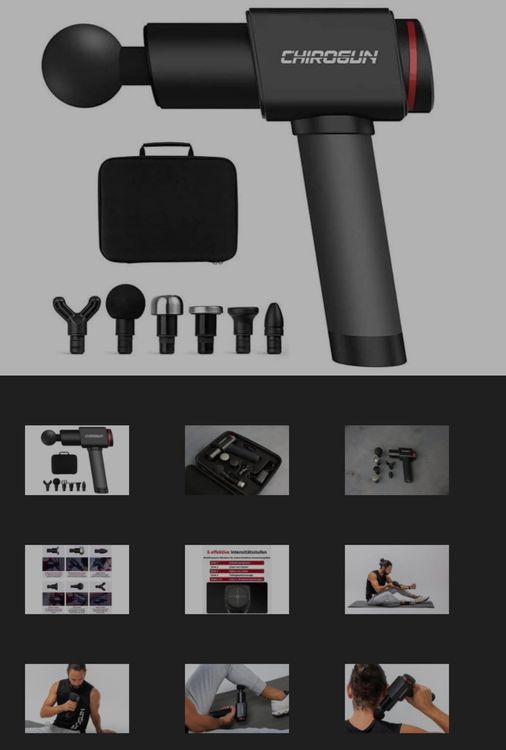 Massagepistole Chiro Gun One, ChiroGun One, OVP (Neu und ...