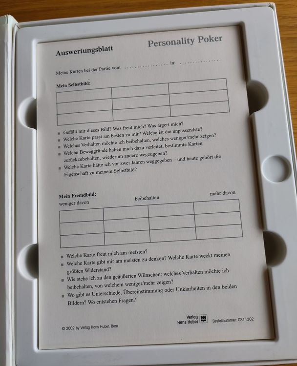 Personality Poker - spiel. Werkzeug für Teamentwicklung etc. (Neu ...