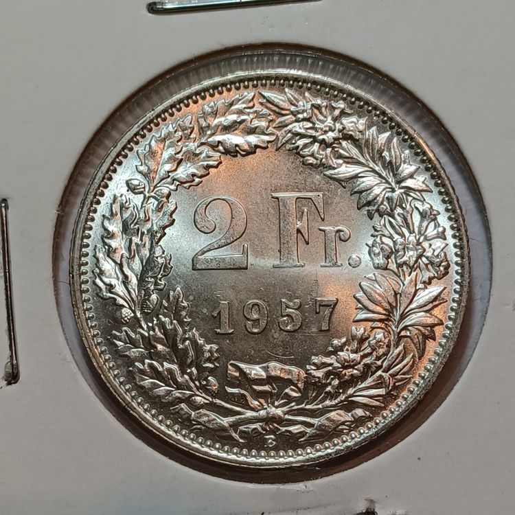 2 Franken 1957 stgl (Gebraucht) in Pfäffikon ZH für CHF 15 – mit Lieferung auf Ricardo kaufen