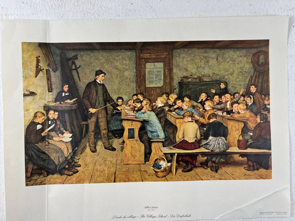 Anker Die Dorfschule Alte Grafik (Gebraucht) in Neuhausen am Rheinfall für CHF 1 – mit Lieferung ...
