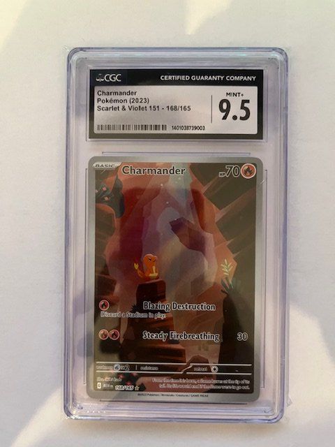 POKEMON 151 Charmander 168/165 CGC 9.5 GRADED (Neu (gemäss Beschreibung ...