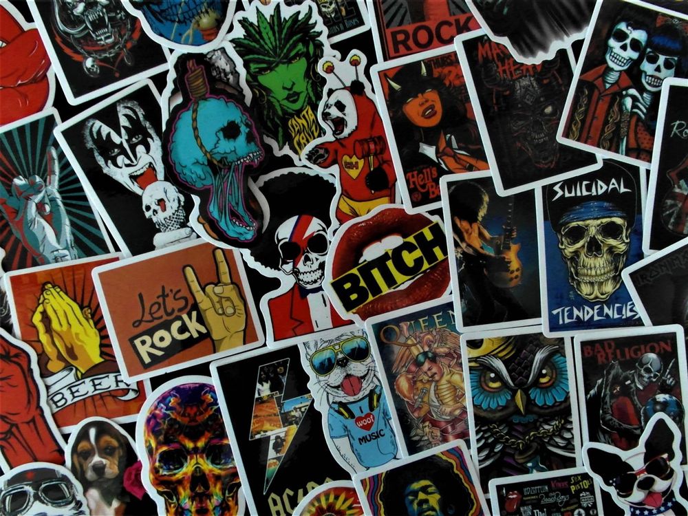 AUFKLEBER STICKERS LET'S ROCK 50 Stk | Kaufen auf Ricardo AUFKLEBER STICKERS LET'S ROCK 50 Stk | Kaufen auf Ricardo