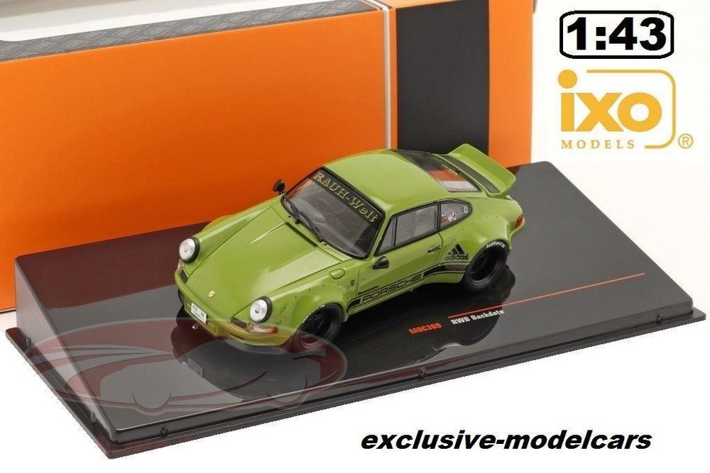 PORSCHE 911 RWB Body Kit "Backdate" olivgrün 1:43 von IXO (Neu und ...