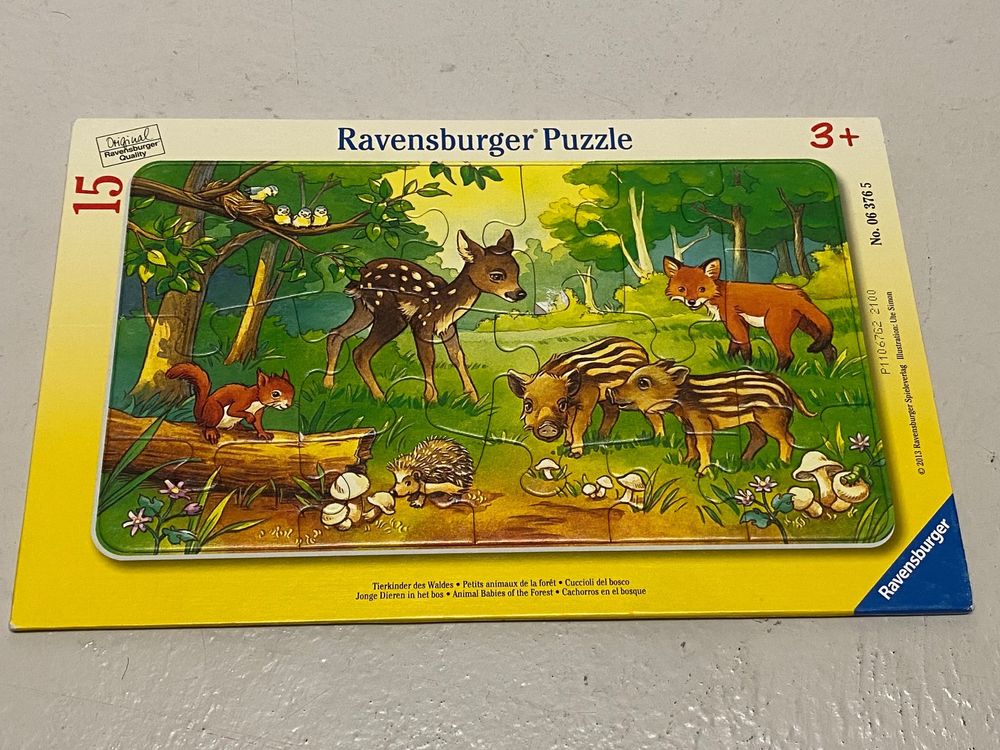 Kinder Puzzle Rahmenpuzzle "Wald" von Ravensburger (Gebraucht) in ...