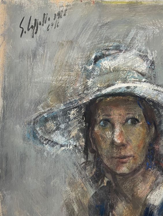 Dame mit Hut Gemälde unleserlich Signiert (Gebraucht) in Root für CHF 60 – mit Lieferung auf ...